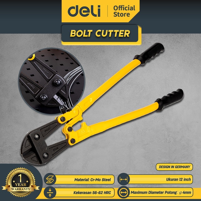Jual Deli Bolt Cutter / Gunting Besi Kawat Rantai Tang Potong Baja ...