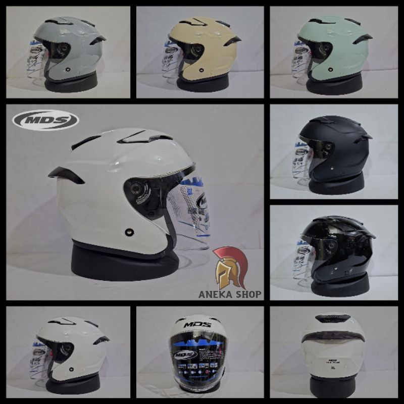 Jual HELM MDS VOLTUS SOLID/POLOS | ANEKA MACAM WARNA | SUPPORT INTERCOM ...