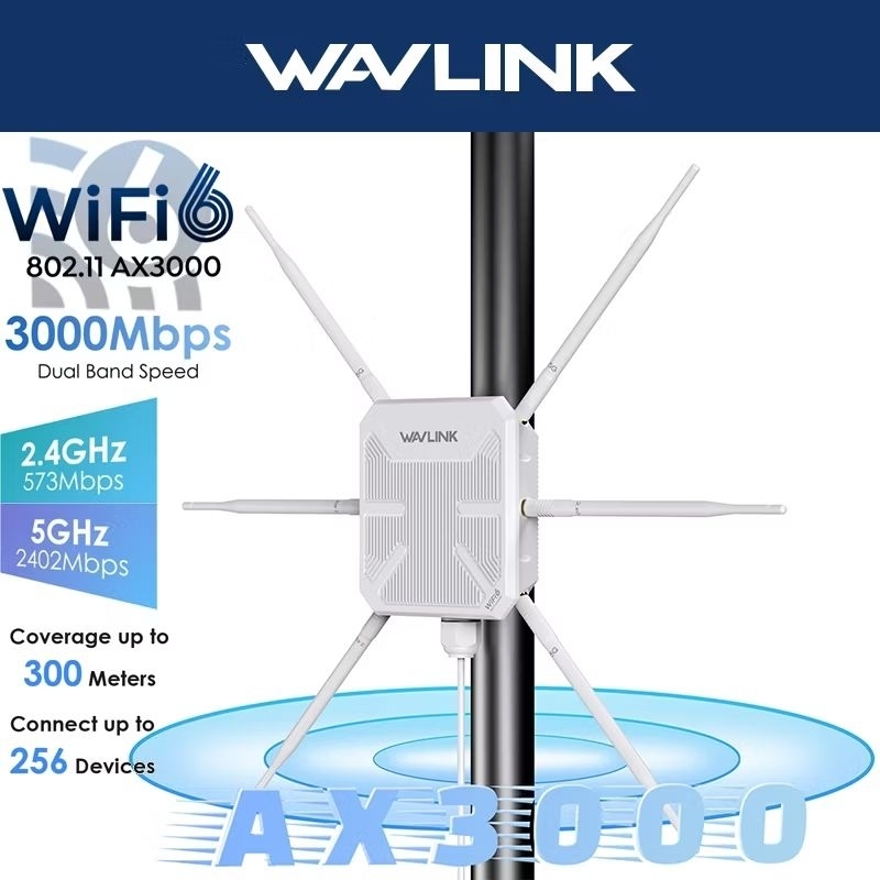 Jual WAVLINK AX3000 2.4G+5G Dual-Band WiFi Mesh Extender Luar Ruangan ...