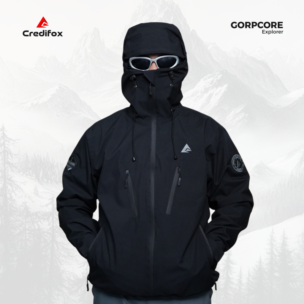 Jual CREDIFOX Jaket Gorpcore Seri Explorer Bahan Taslan Balon ...