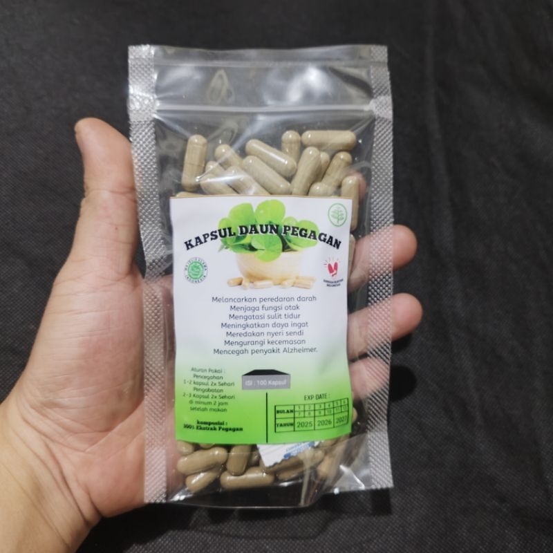 Jual Kapsul Herbal Pegagan kemasan hemat isi ( 100 kapsul ) | Shopee ...