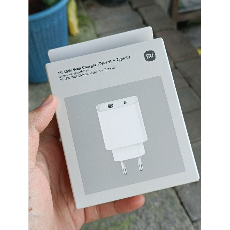 Jual Mi 33W Wall Charger (Type-A + Type-C) Adapter Adaptor 33 Watt ...