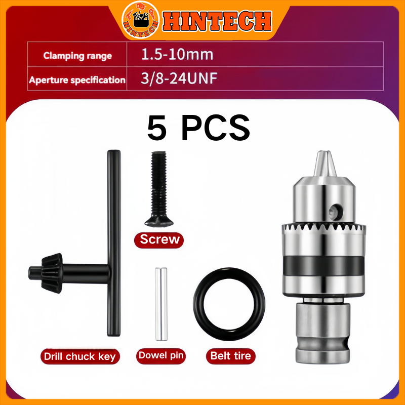 Jual 5PCS Chuck bor listrik Adaptor Chuck Bor Untuk Impact Driver SDS ...