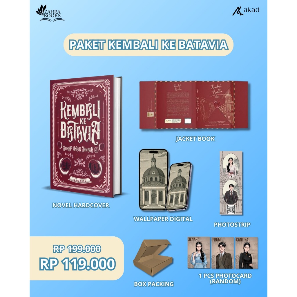 Jual NOVEL KEMBALI KE BATAVIA (Surat Untuk Jenaka 2) by Gigrey - Akad ...