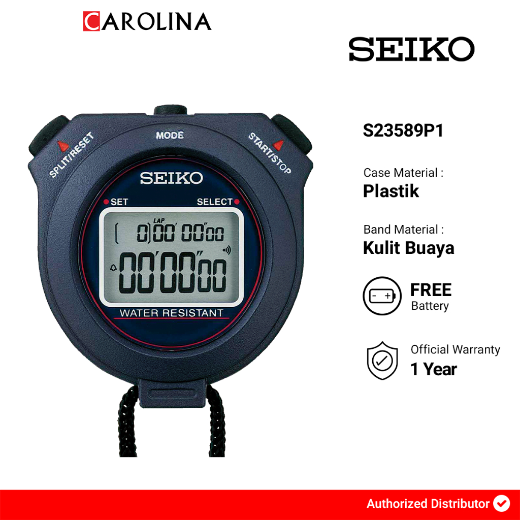 Jual Stopwatch SEIKO Digital S23589P1(SW) | Shopee Indonesia
