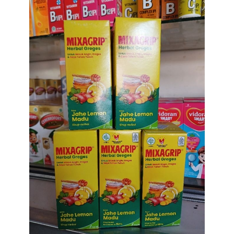 Jual MIXAGRIP Herbal greges @5 sachet/box | Shopee Indonesia