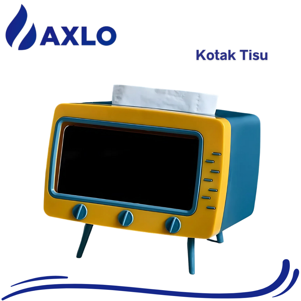 Jual Kotak Tissue Box Organizer Bentuk TV Stand Holder handphone ...