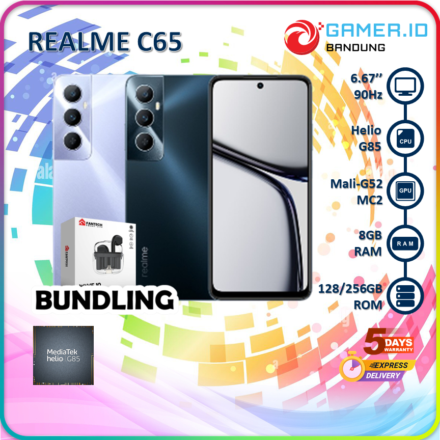 Jual REALME C65 8GB 128GB/256GB GARANSI RESMI INDONESIA | Shopee Indonesia