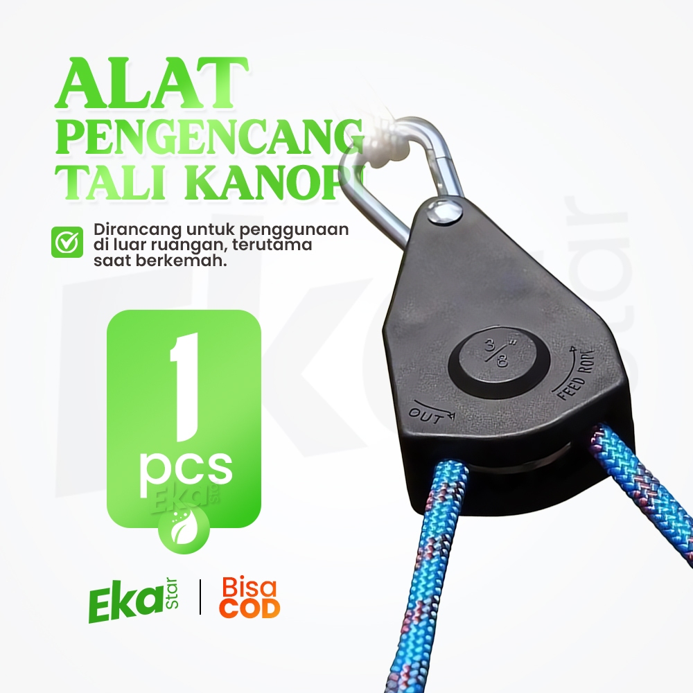 Jual Tali Tenda Fly Sheet Kanopi Pengencang Terpal Katrol Guyline ...