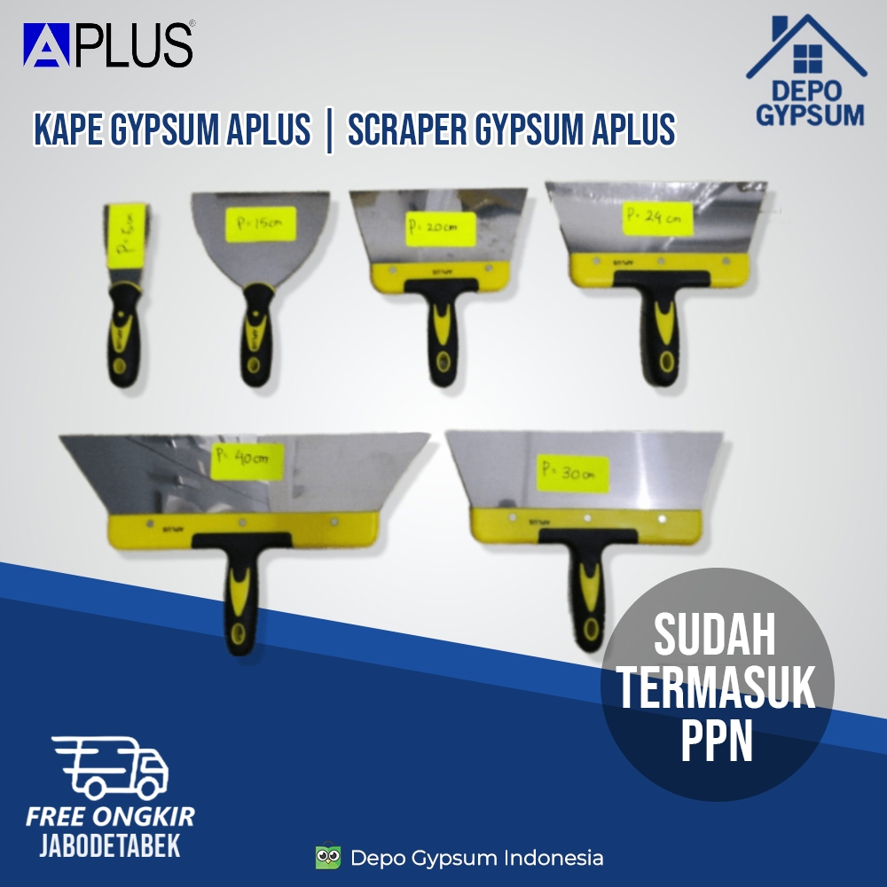 Jual Kape Gypsum Aplus | Scraper Aplus | Scraper Gypsum Aplus - 24 CM ...