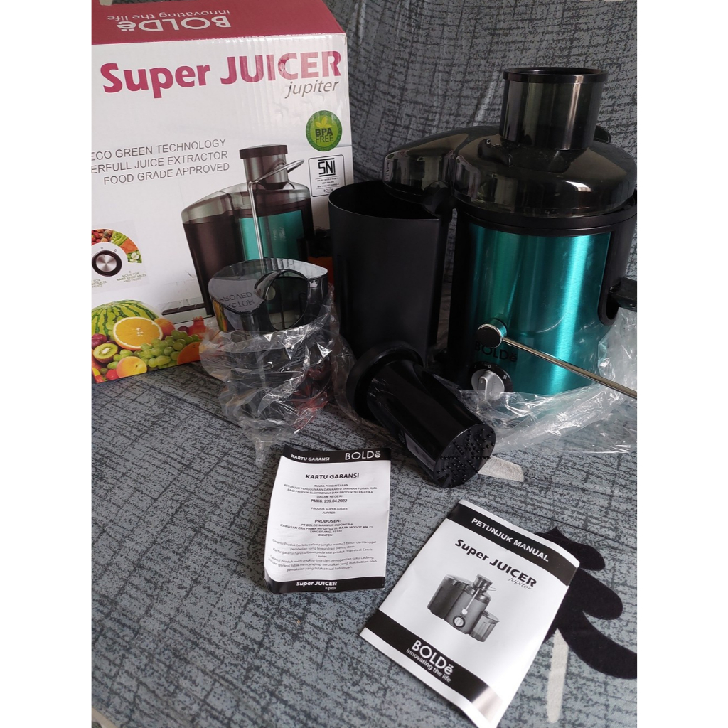 Jual BOLDe SUPER JUICER JUPITER - Pengekstrak Juice Sari Buah Tanpa ...