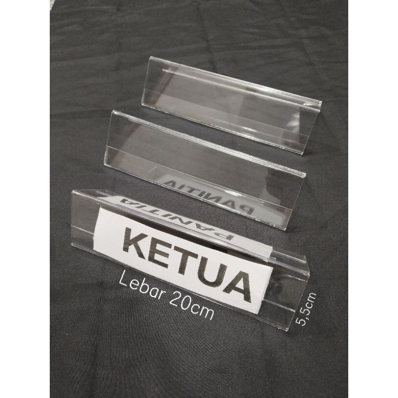 Jual Mika Meja Panitia / Nama Meja / Nama Tag / Papan Nama Meja / Papan ...