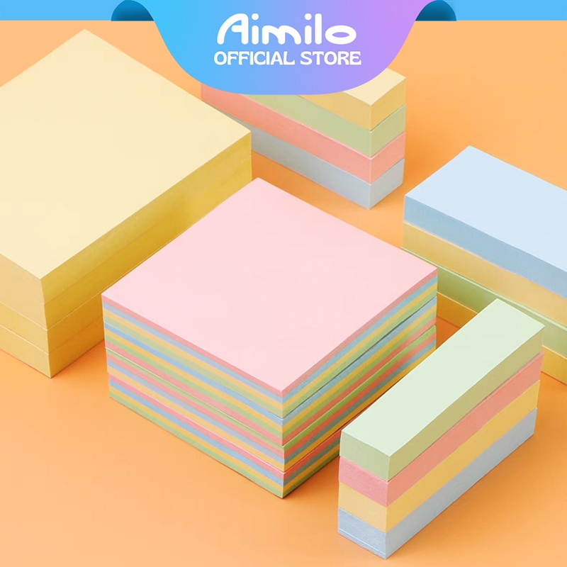 Jual [READY] Aimilo 4 Warna In 1 Sticky Notes 100 Lember Memo Stick ...
