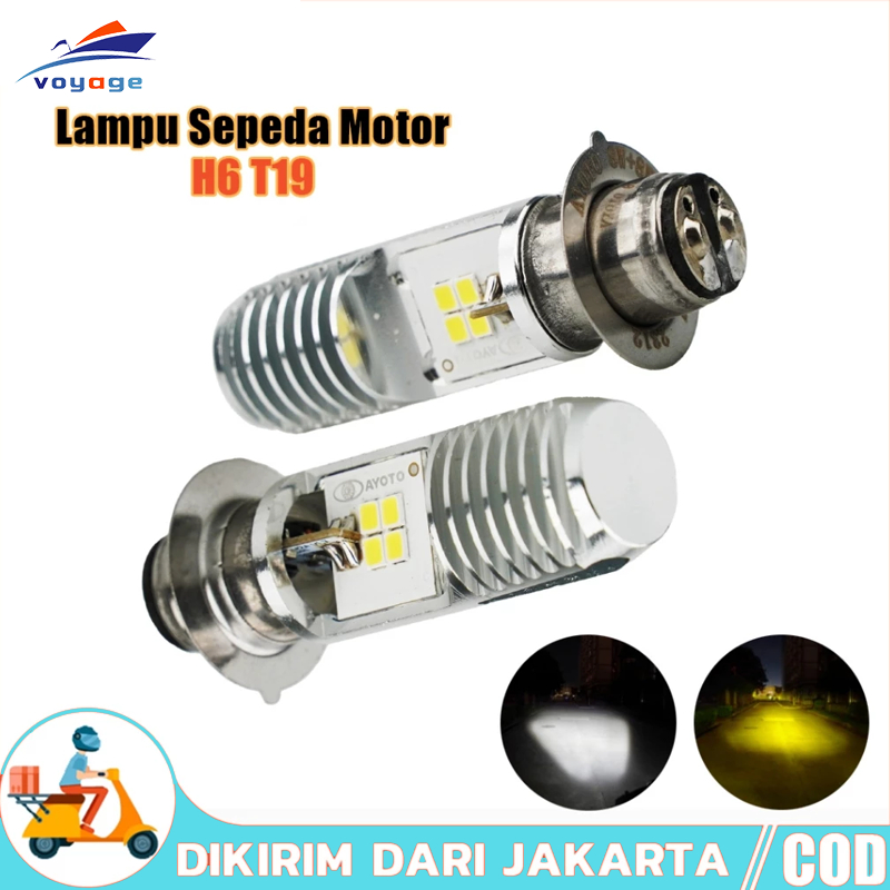 Jual LED Lampu Depan Motor Lampu Led Motor Super Terang Depan Lampu H6 Led Motor Bohlam Lampu ...