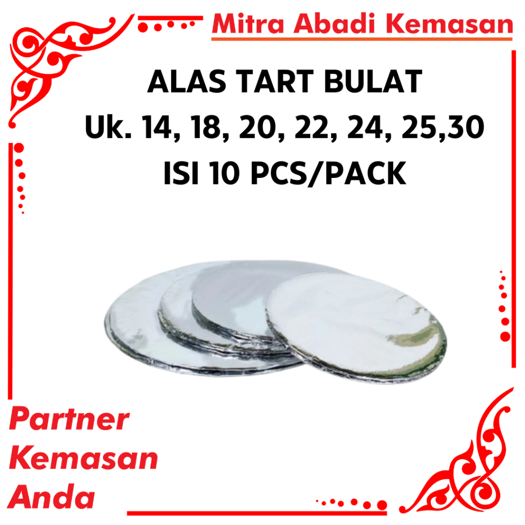 Jual ALAS TART KUE | TATAKAN KUE TART BULAT | ALAS UNTUK KUE TART ISI ...