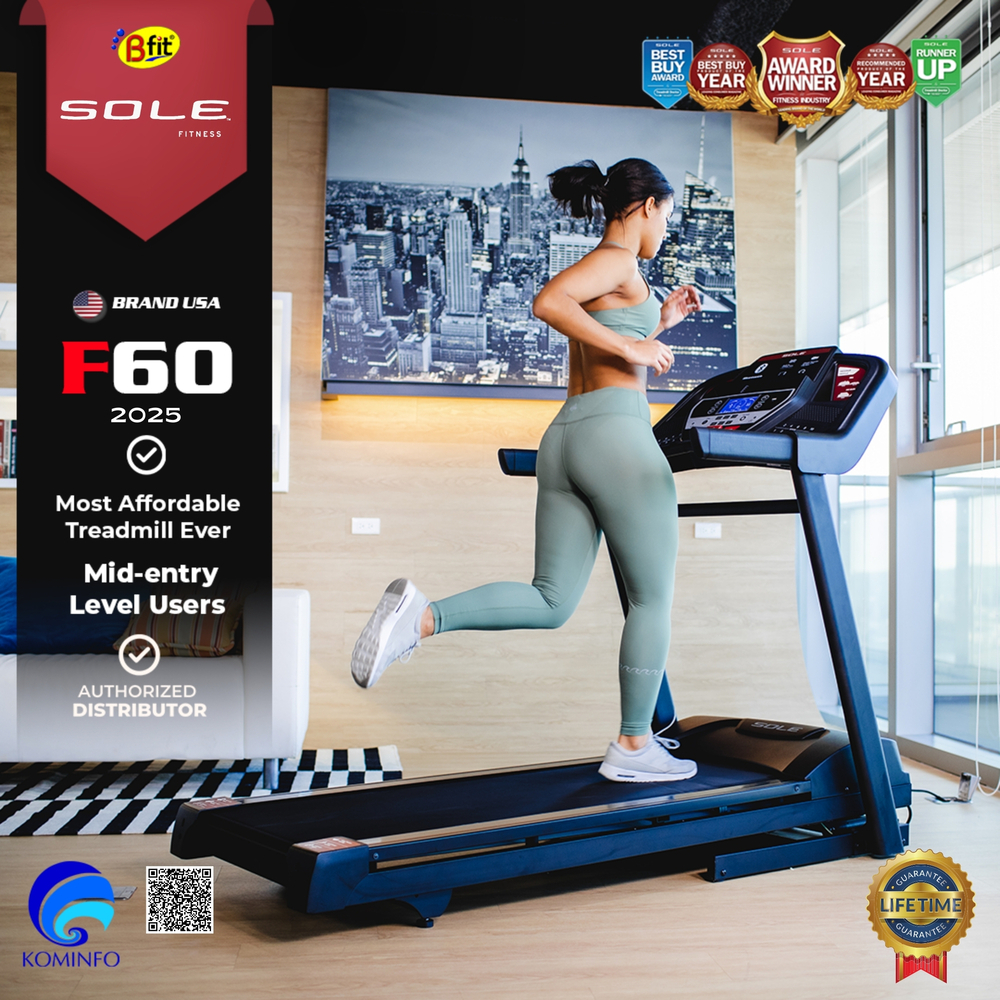 Jual SOLE USA F60 - Alat Fitness Treadmill Listrik Premium - Auto ...