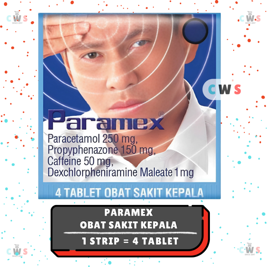 Jual PARAMEX Paracetamol Obat Sakit Kepala - 1 Strip / 4 Tablet ...