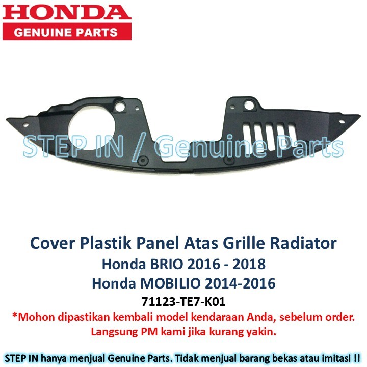 Jual Cover Grille Upper Honda MOBILIO 2014 2015 2016 NEW BRIO 2016 2017 ...