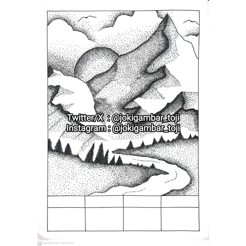 Jual JASA GAMBAR POINTILIS | JASA LUKIS POINTILIS | HOME WORK ...