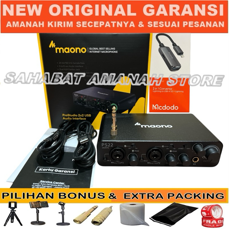 Jual READY NEW ORIGINAL MAONO AU-PS22 BLACK AU PS 22 PS-22 HITAM AUDIO ...