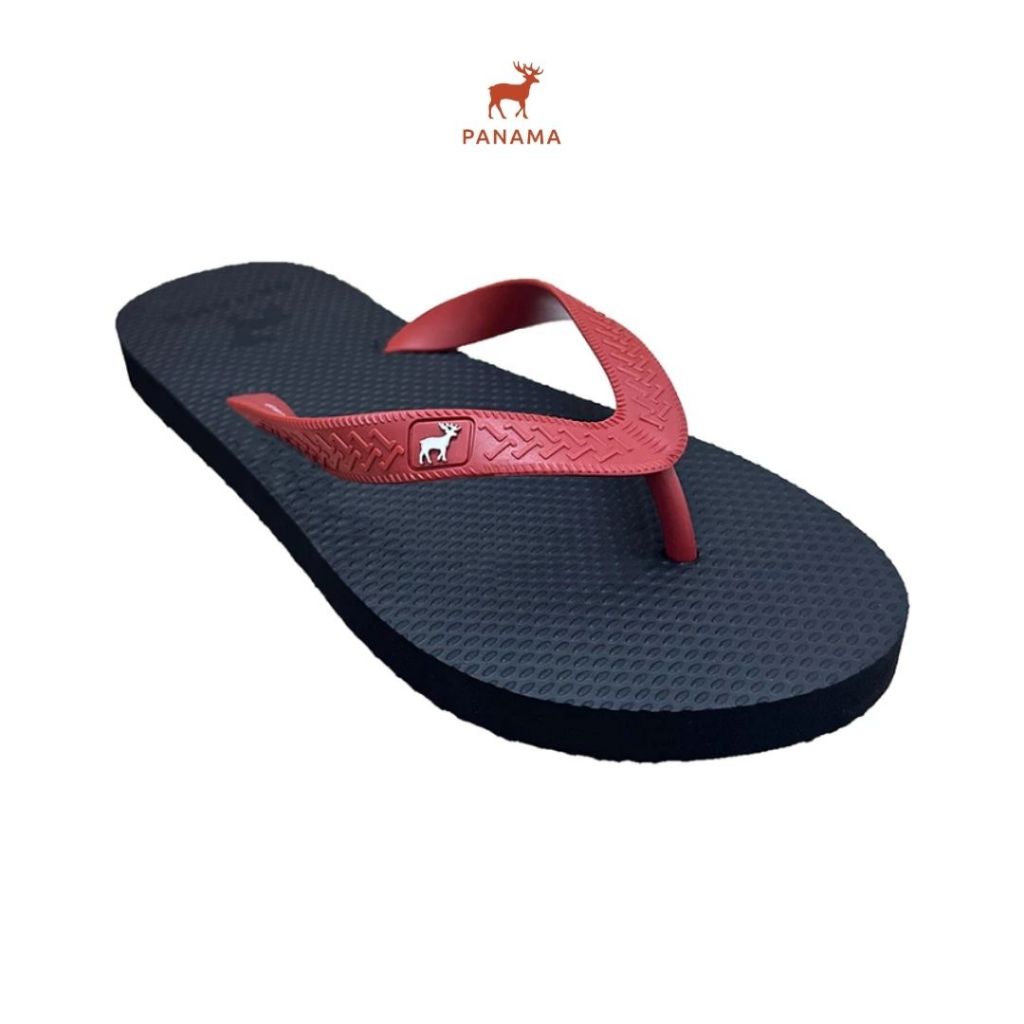 Jual Panama P-Power Men 02 - Black / Red - Sandal Jepit Cowok Sendal ...