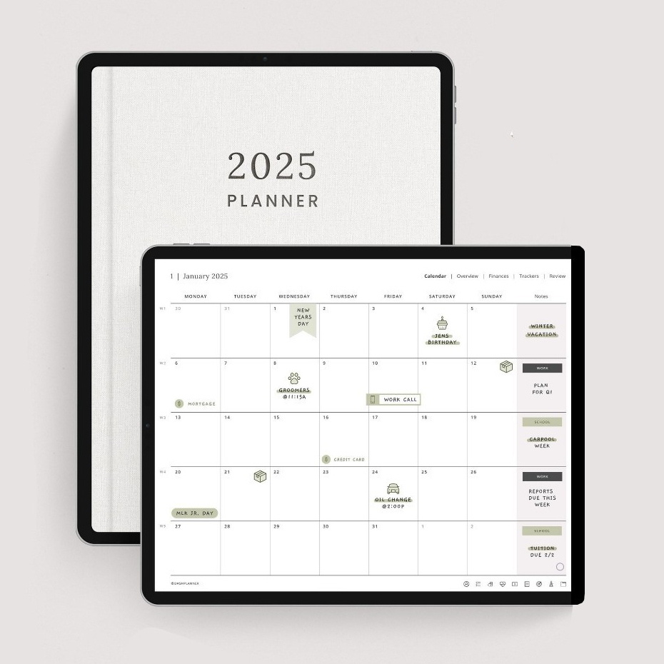 Jual Digital Planner 2025 2026 Undated Digital Planners | Goodnotes ...