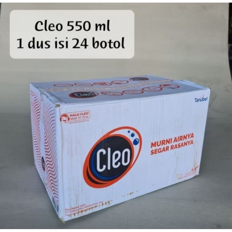 Jual Cleo Air Murni Botol 550 Ml ( Isi 24 Pcs / Pack) | Shopee Indonesia
