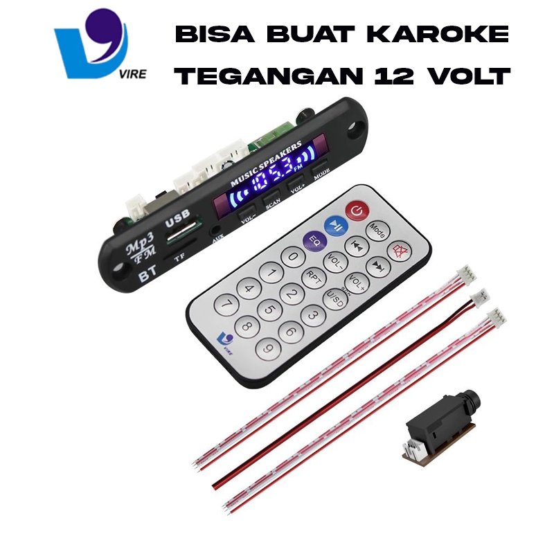 Jual VIRE modul mp3 bluetooth karoke 12 volt bisa untuk karoke terbaru bisa cod | Shopee Indonesia