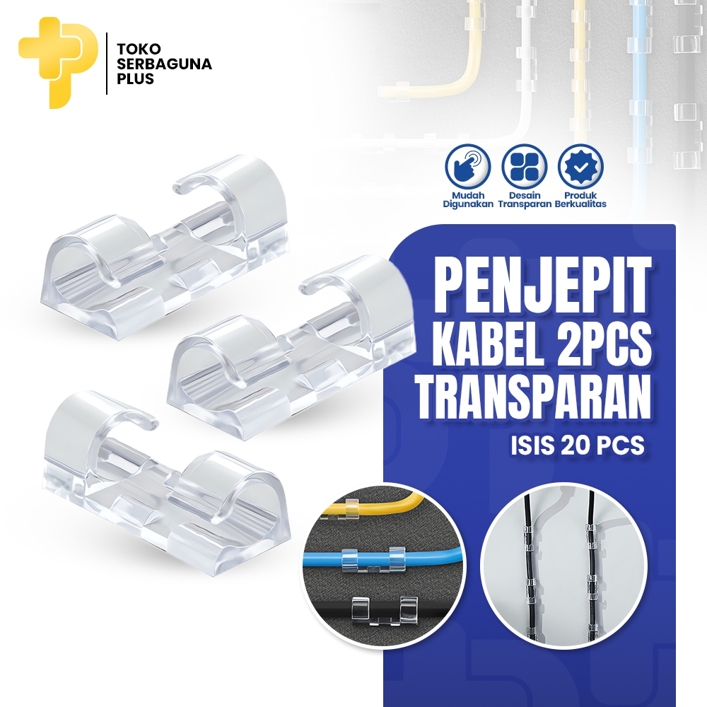 Jual [ 20 PCS ] Klip Penjepit Kabel Tempel Dinding Jepitan Perapih ...