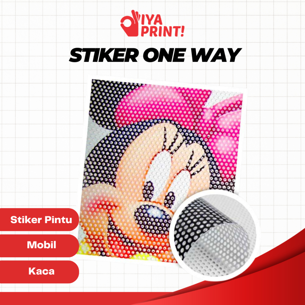 Jual Cetak Print Stiker One Way Kaca Mobil, Kantor, & Ruko | Shopee ...