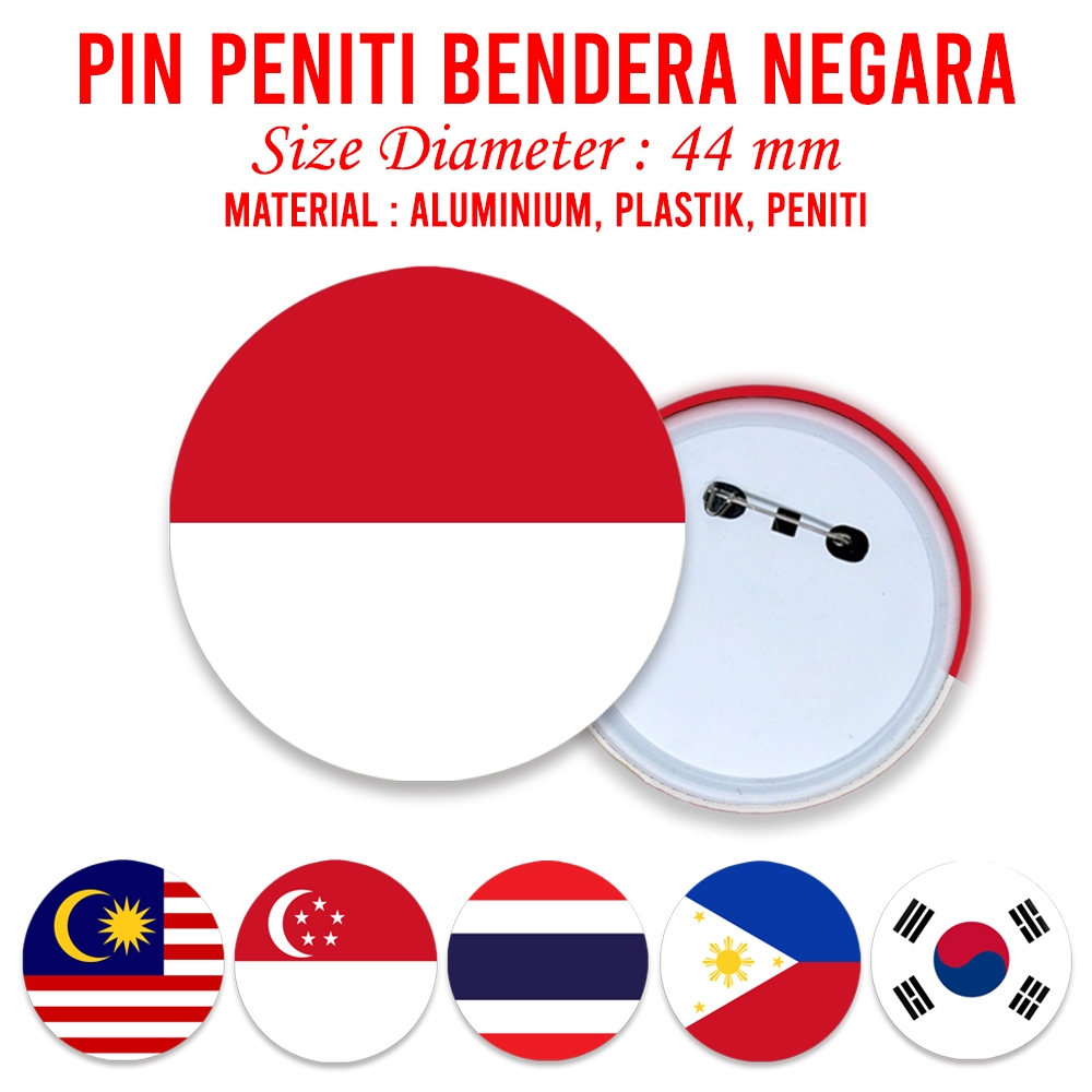 Jual Pin Peniti Seri Bendera Landmark Souvenir Oleh Oleh Berbagai ...