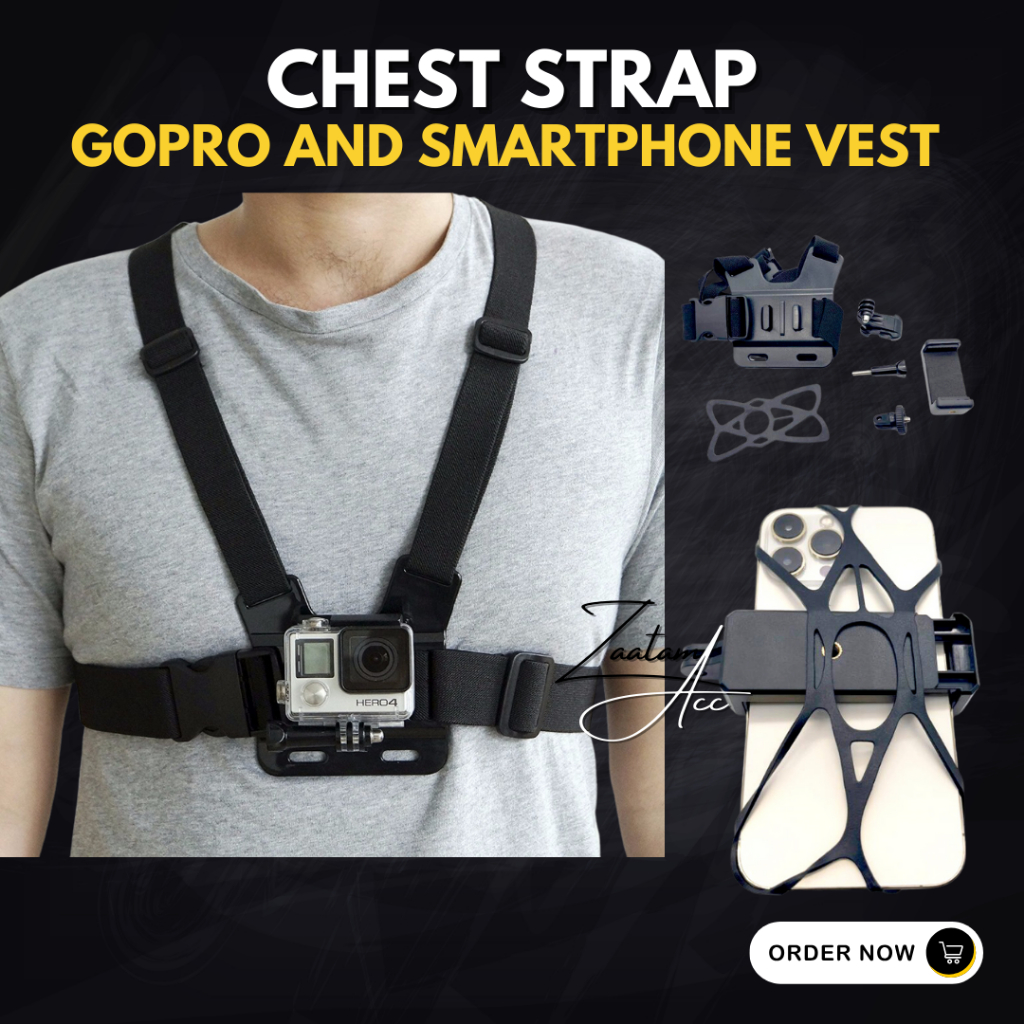 Jual Chest Strap Body Strap Tali Dada Vlogging Running Motovlog GoPro ...