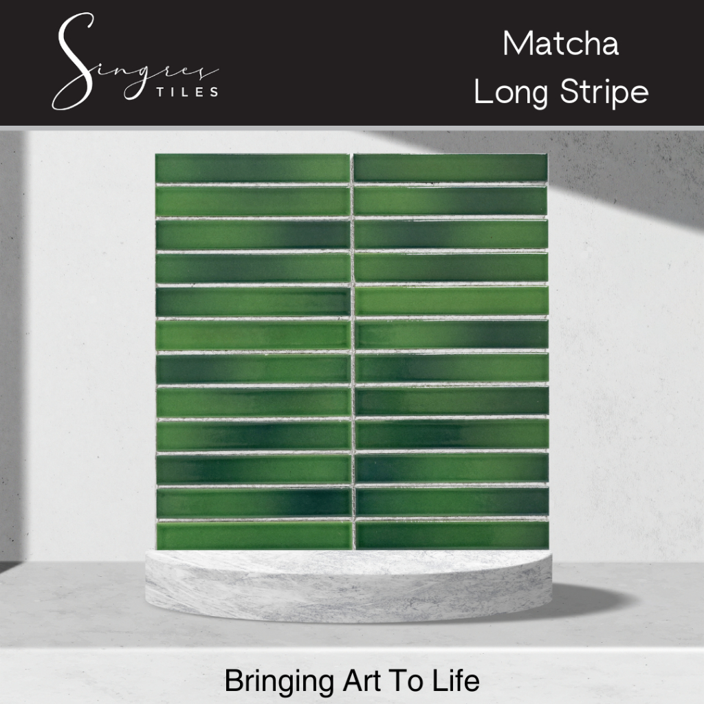 Jual Singres Tiles - Matcha Long Stripe Singres Mosaic Tiles | Shopee ...