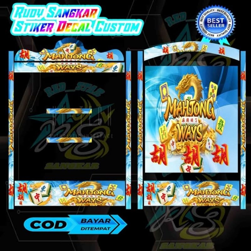 Jual STIKER DECAL SANGKAR BRO STIKER DECAL SANGKAR BURUNG MOTIF MAHJONG ...