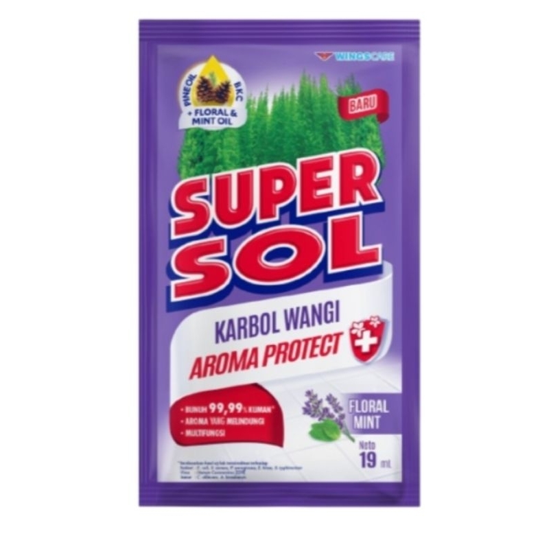 Jual SUPER SOL KARBOL WANGI/ SACHET 1 RENCENG 12pcs | Shopee Indonesia