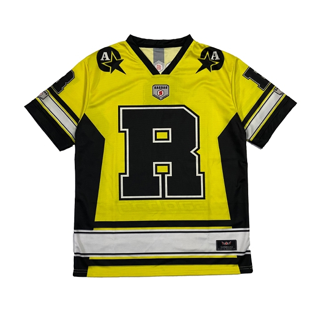 Jual Jersey Streetwear Huruf R Kuning / Jersey Retro / Jersey Rugby ...