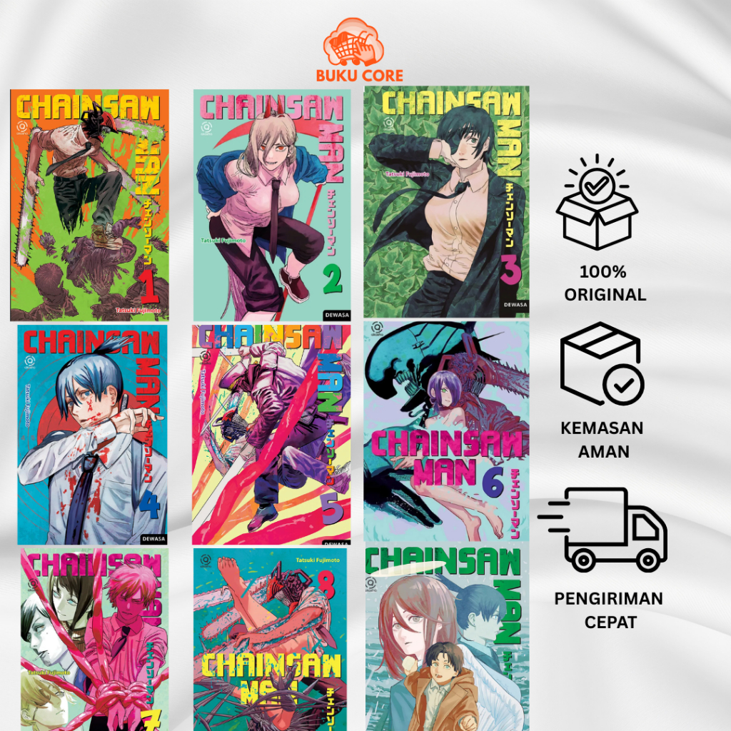 Jual Komik Chainsaw Man vol 1-14 by Tatsuki Fujimoto Indonesia Akasha | Shopee Indonesia