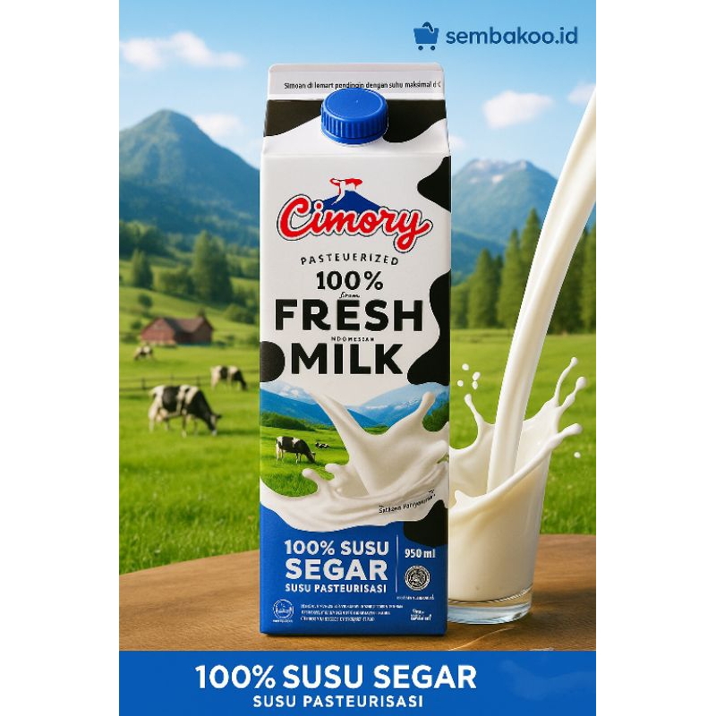 Jual Cimory Fresh Milk 950ml - Susu Segar Pasteurisasi Asli dari ...