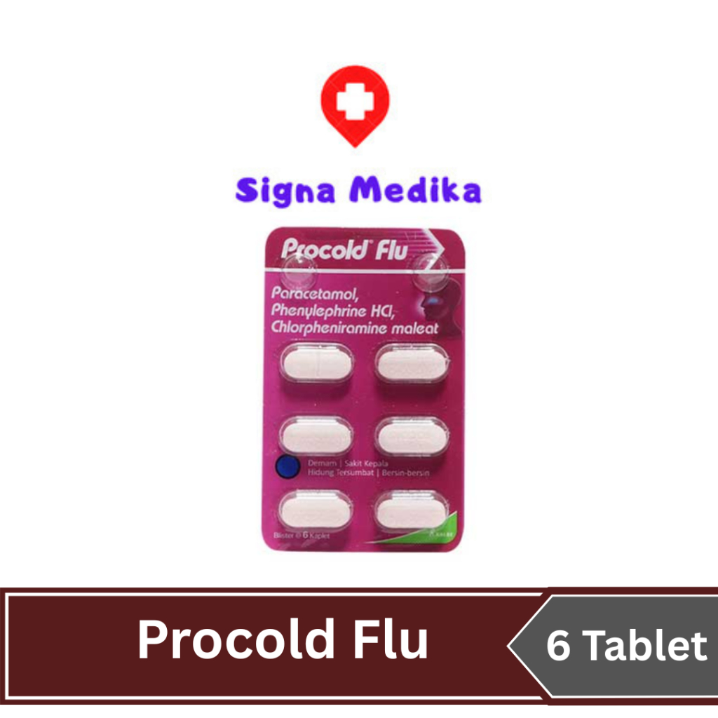 Jual Procold Flu Strip 6 Kaplet - Obat Pilek | Shopee Indonesia