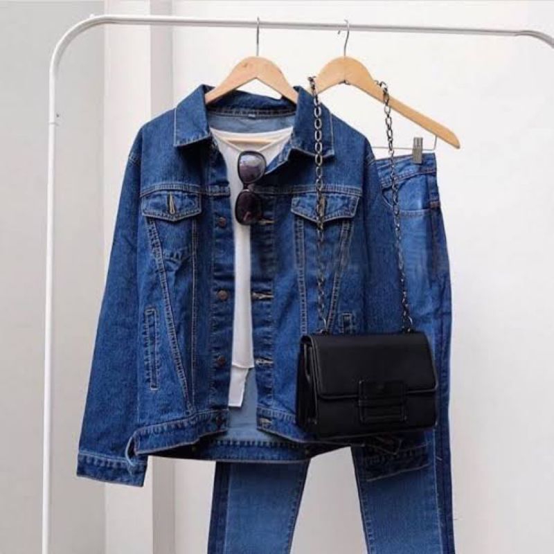 Jual Rei Jeans - Jaket Denim Wanita Biowash Terbaik Jumbo M L XL XXL ...