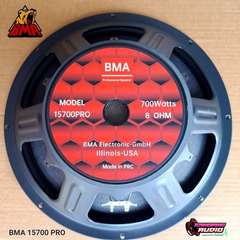Jual SPEAKER COMPONEN 15700 PRO 15 INCH SPEAKER BMA PROFESIONAL SPULL 3 INCH ORIGINAL | Shopee ...