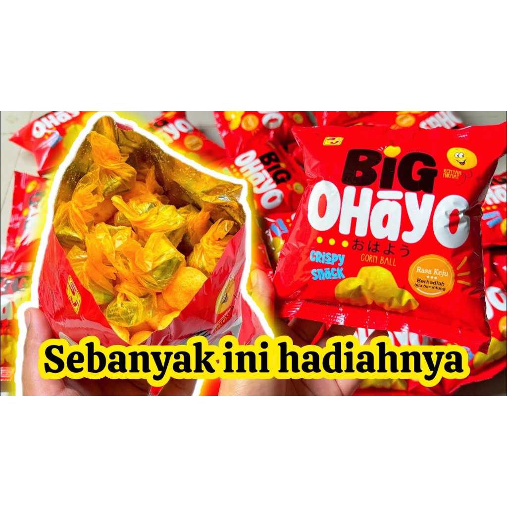 Jual Ciki Big Ohayo Berhadiah 10 Bungkus Snack Promo | Shopee Indonesia