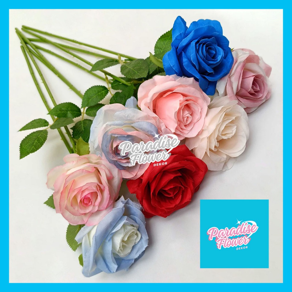 Jual Artificial Amsterdam Rose Bunga Mawar Premium Wedding Dekorasi ...