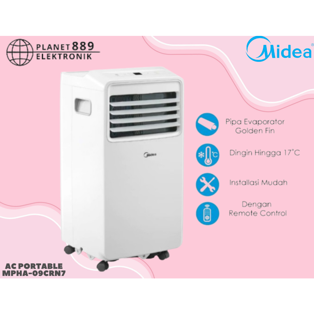 Jual MIDEA MPHA-09CRN7 AC Portable 1PK Pendingin Ruangan Multifungsi ...