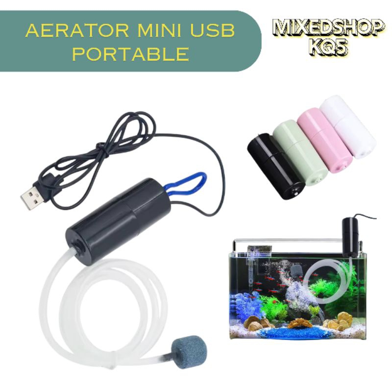 Jual USB Aerator Mini Portable Pompa Aquarium Pompa Gelembung Aerator ...