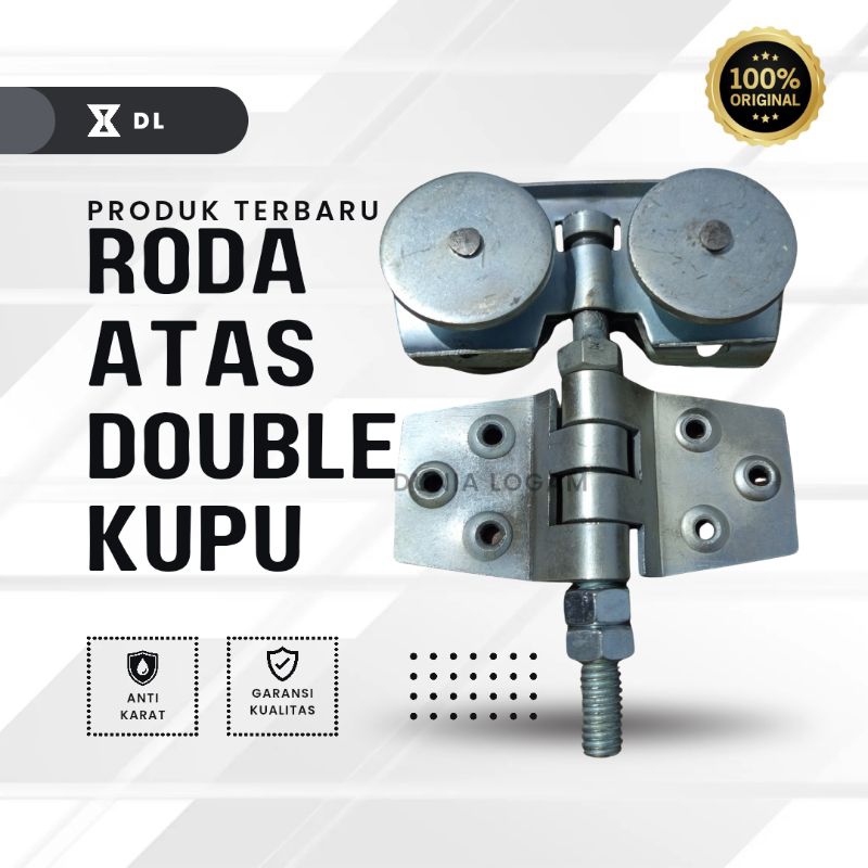 Jual Roda Atas Henderson Double Roda Model Kupu Dop | Engsel Pintu ...