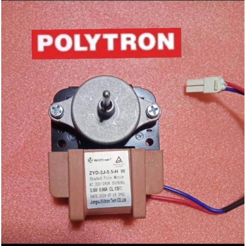 Jual fan motor kulkas Polytron ZYD-2J-5.5-H/ dinamo kipas kulkas/ fan ...