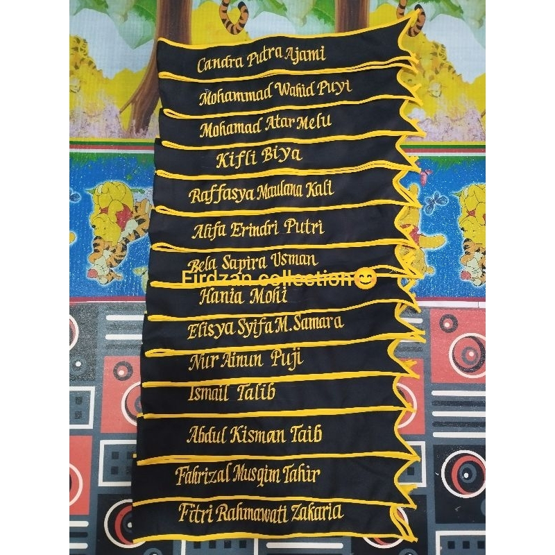 Jual Selempang wisuda termurah ukuran anak TK dan SD free bordir nama ...