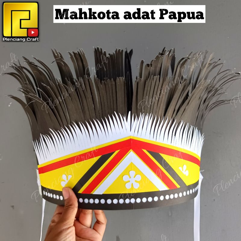 Jual [P.A] Mahkota adat papua handmade dari kertas || Hiasan kepala ...