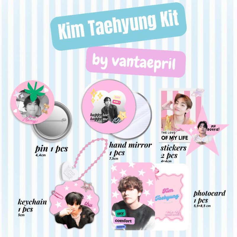 Jual Kim Taehyung BTS Kit By Vantaepril (Dapat Semua Yang Di Foto ...